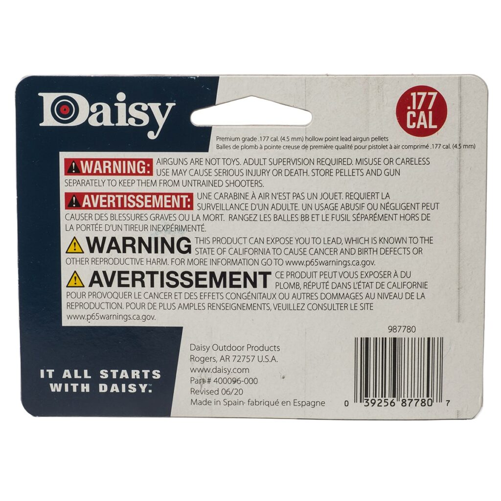 Daisy .177 Caliber PrecisionMax Hollow-Point Pellets, 500-Count Tin