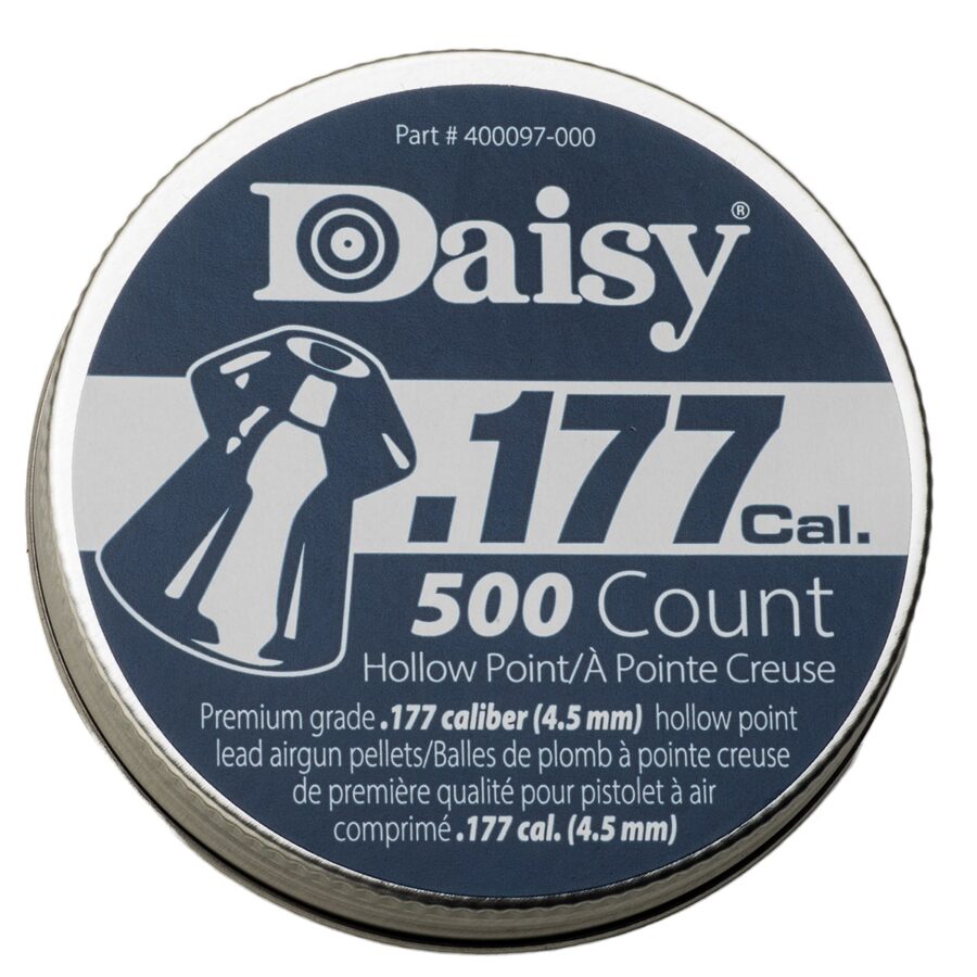 Daisy .177 Caliber PrecisionMax Hollow-Point Pellets, 500-Count Tin