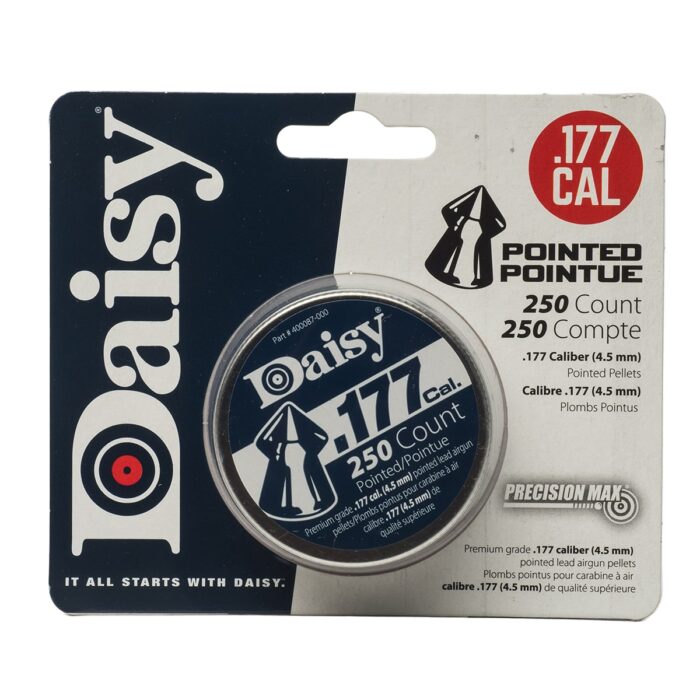 Daisy .177 Caliber PrecisionMax Flat Pellets, 500-Count Tin