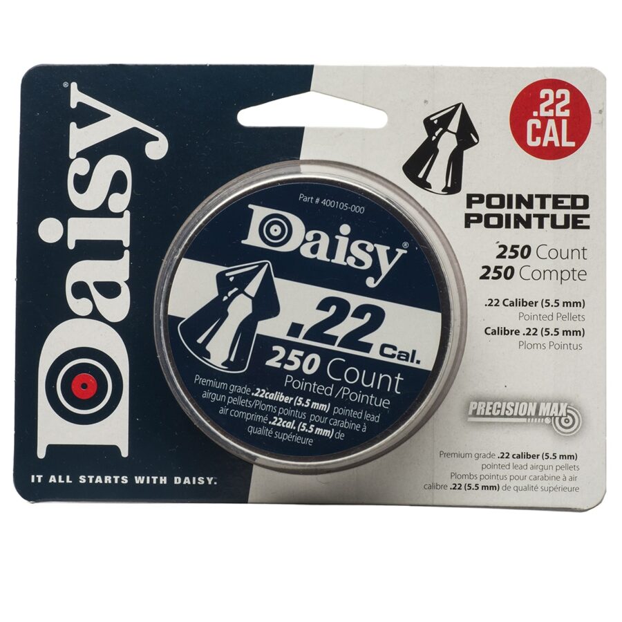 Daisy .22 Caliber PrecisionMax Pointed Pellets, 250-Count - Daisy